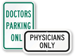 Hospital Parking Signs