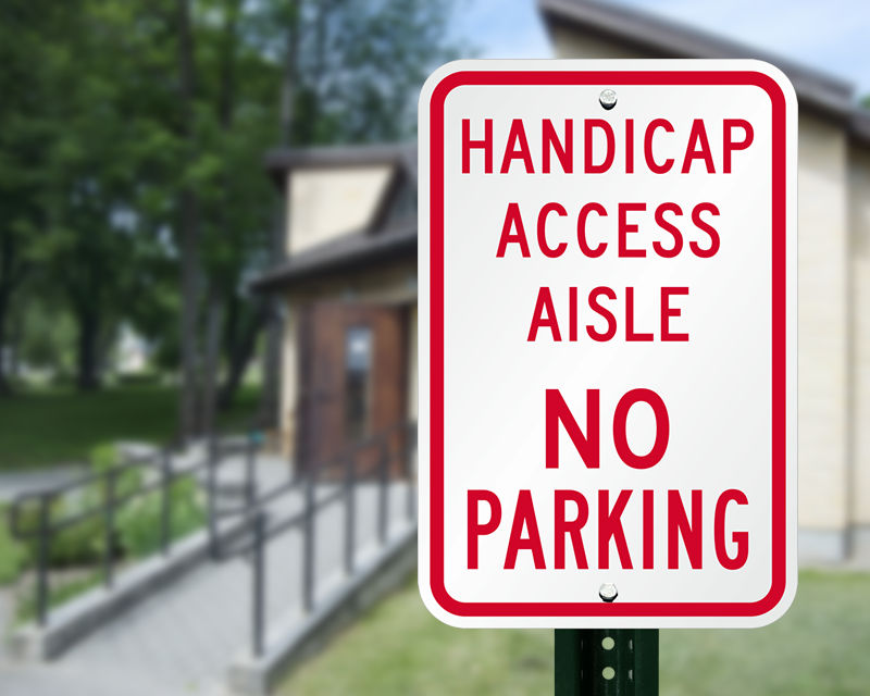 Access Ramp Signs, Wheelchair Ramp Signs