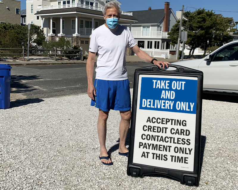 Take Out and Delivery Signs for Restaurants & Bars