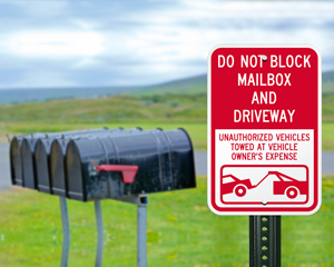 Do Not Block Mailbox Signs | MyParkingSign