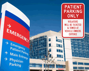 Patient Parking Signs for Medical Offices and Hospitals