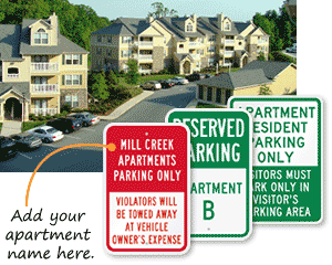 Apartment Parking Signs | Parking Signs for Apartments
