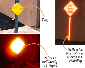 Reflective Post Panels - Sign Posts and Reflective Delineators