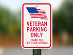 U.S. Military Parking Signs