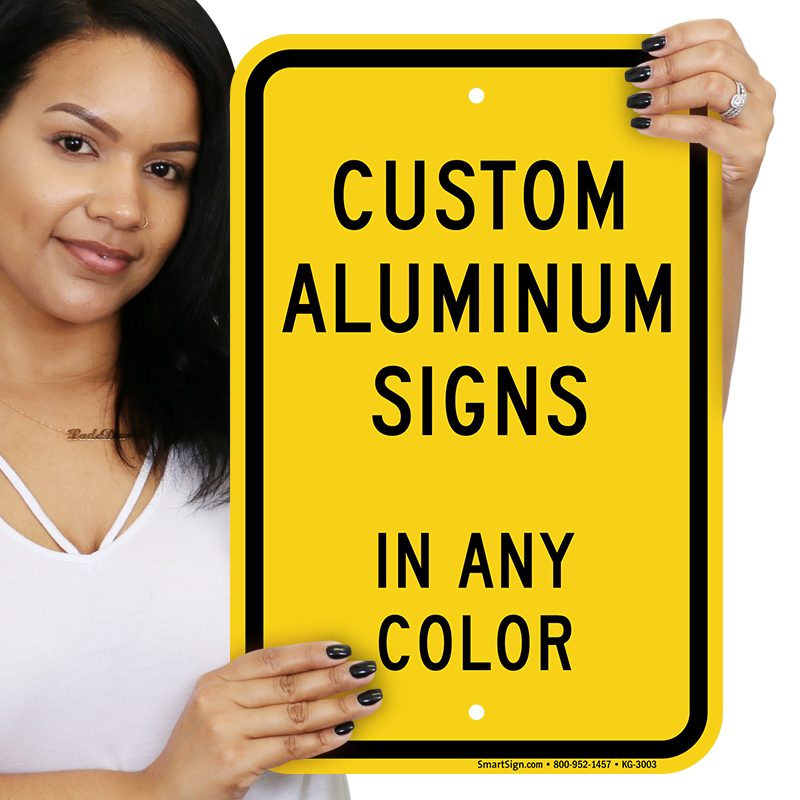 custom aluminum signs