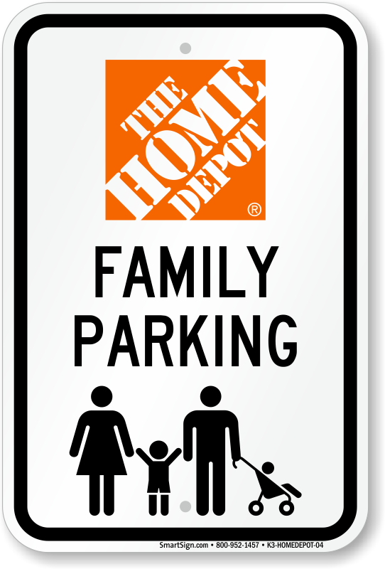 Home Depot Parking Signs