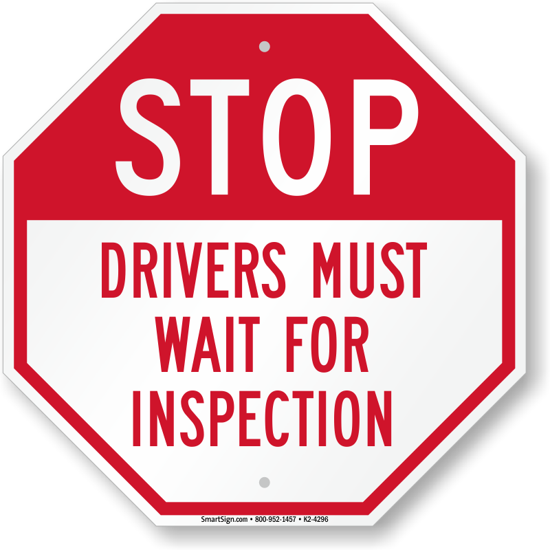 Please Wait For Attendant Sign