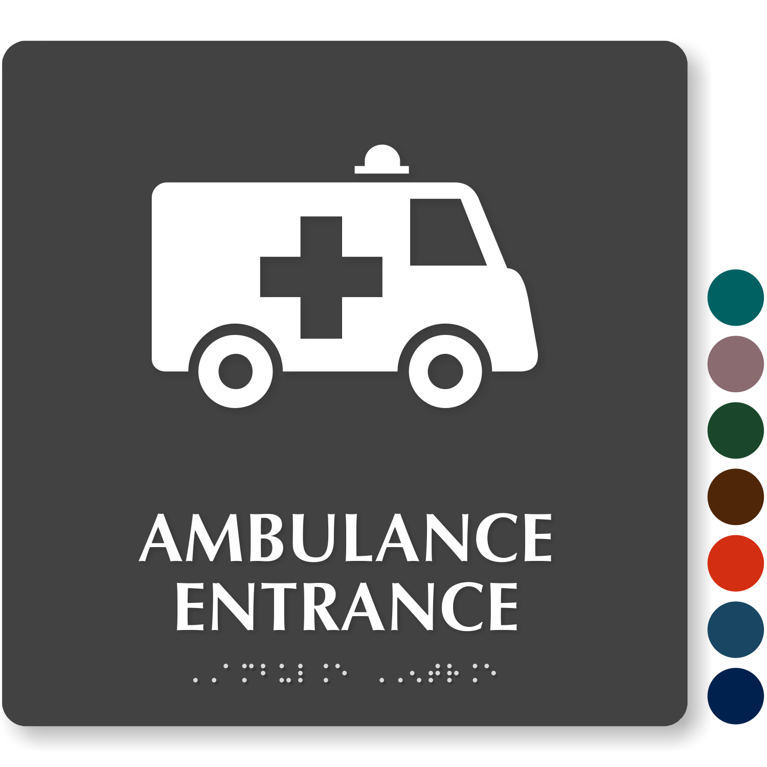 Ambulance Entrance Sign