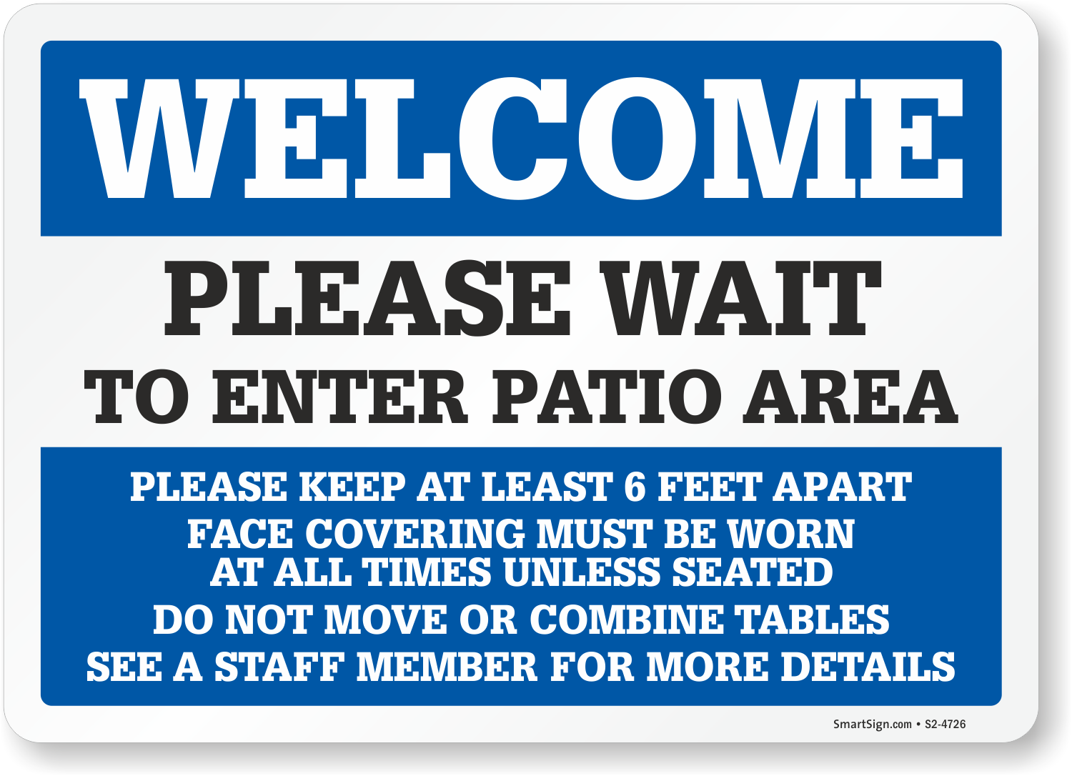 Outdoor Dining Signs for Patio's, Backyards, or Sidewalk Seating
