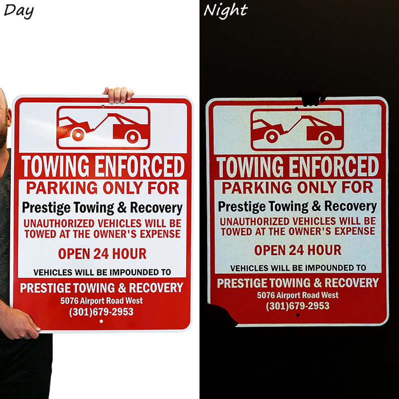 Custom Reserved Parking Sign - Customized Tow Away Sign