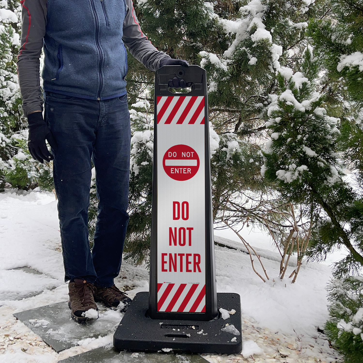 Do Not Enter Lotboss Reflective Adhesive Label, SKU: K2-5969