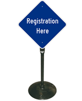 Registration Here Sign and Post Kit, SKU - K-7015-KIT