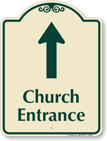 Church Exterior Entrance Signage