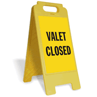 Valet Closed Sign - Valet Parking Signs, SKU: SF-0235