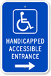 Accessible Route Handicap Parking Sign