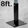 FlexBoss Sign Post - Asphalt & Concrete - 6ft Square Steel Post with ...