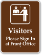 Sign-In The Front Office Floor Sign
