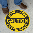 Proceed Slowly Sign - STOP Floor Sign | Free Shipping