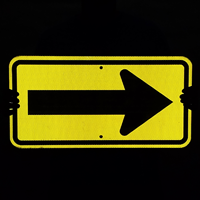 12" x 24" Aluminum Left Right Arrow Sign