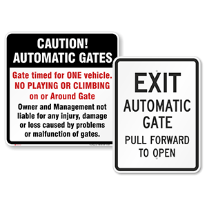 Custom Gate Signs - Custom Made Door & Gate Warning Signs