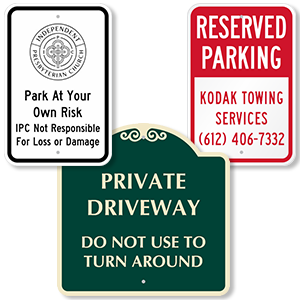 Custom Parking Signs – Design Your Own Sign Online