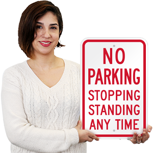 Parking Sign Stands - Custom Parking Standing Floor Signs