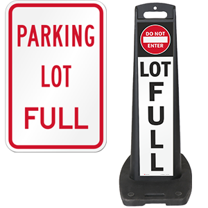 Parking Lot Number Signs