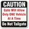 Do Not Tailgate Signs